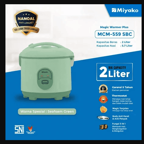 Harga Mejikom Miyako 2 Liter Terbaru Di Indonesia: Panduan Lengkap ...